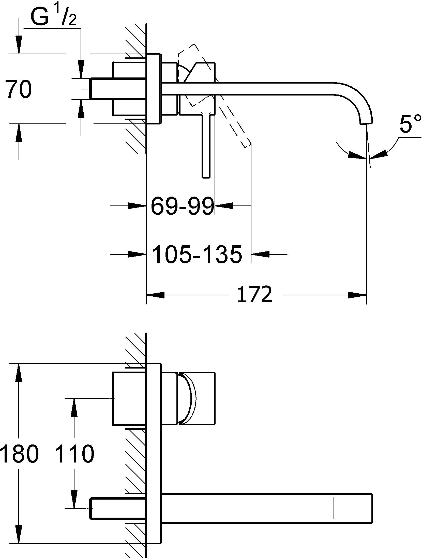 Смеситель Grohe Allure 19309000 для раковины